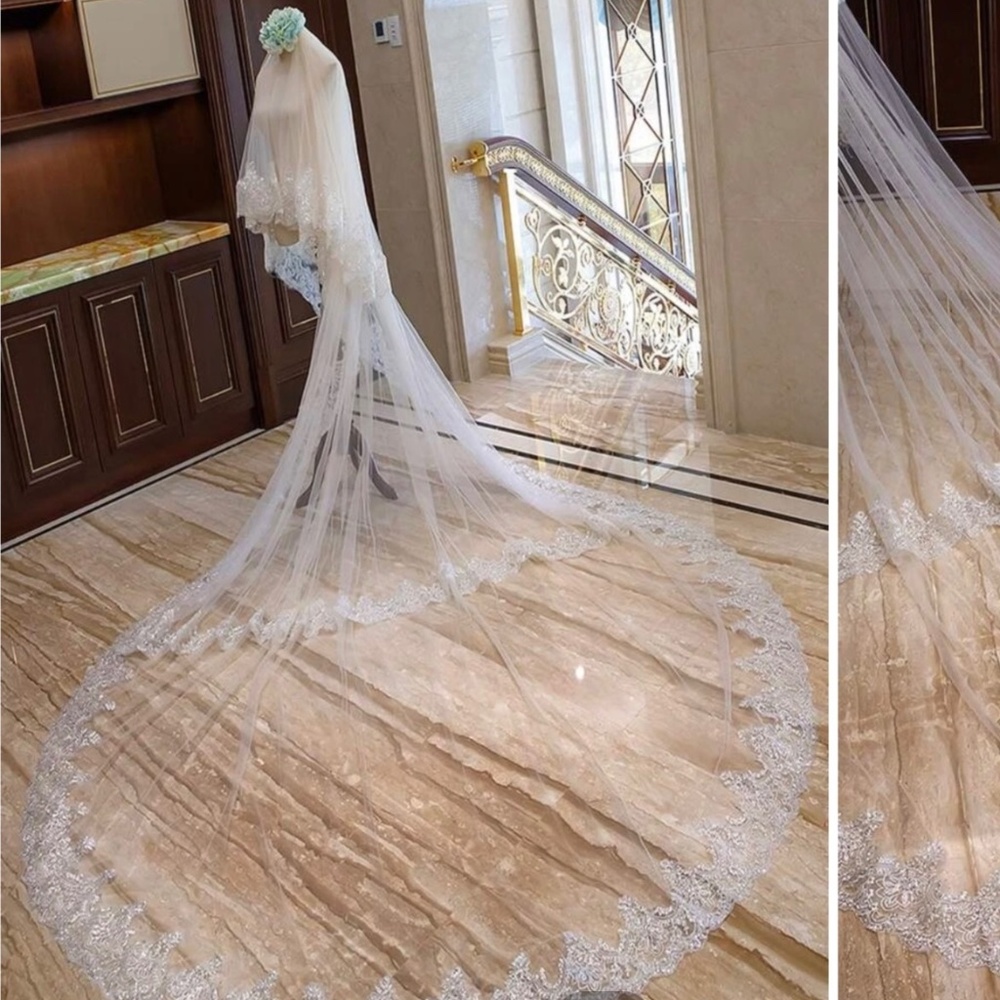 Long Layered Wedding Veil - Gem
